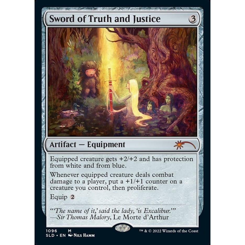 MTG Proxy Card - Sword of Truth and Justice | Secret Lair Drop (SLD ...