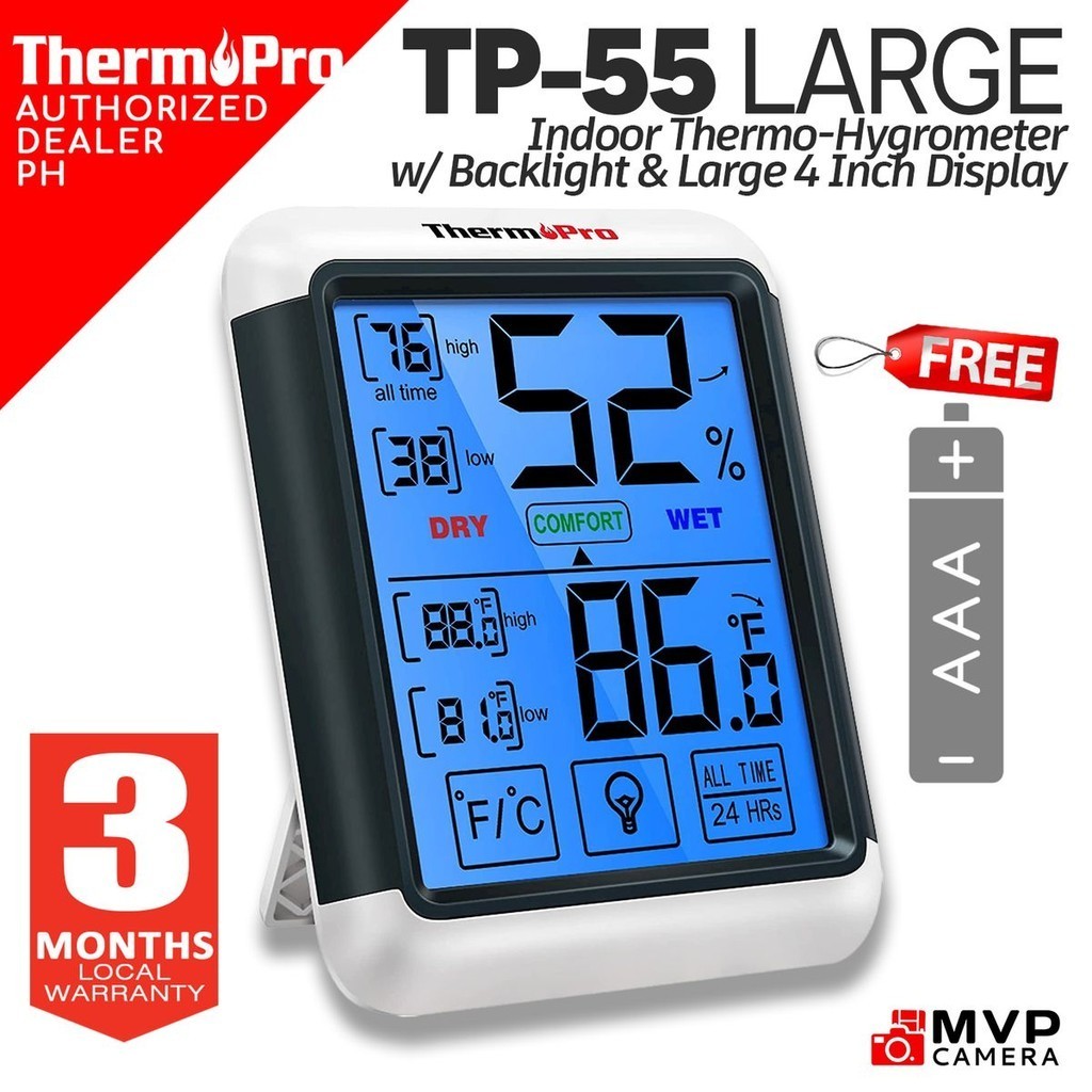 [AUTHENTIC] THERMOPRO TP-55 TP55 TP 55 Digital Temperature Humidity ...