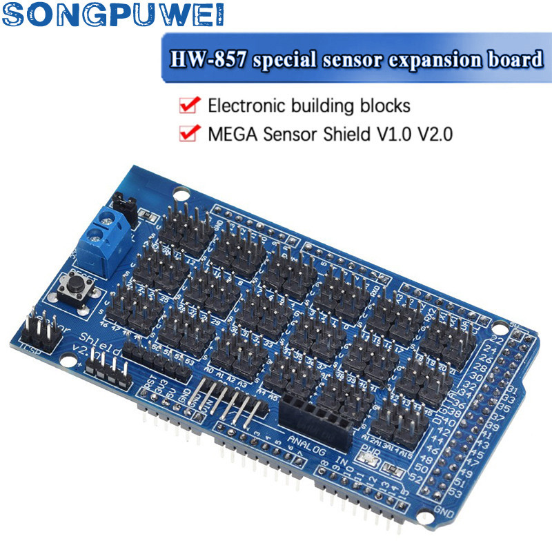 ♥for Arduino Mega Sensor Shield V1 0 V2 0 Specialized Expansion Board