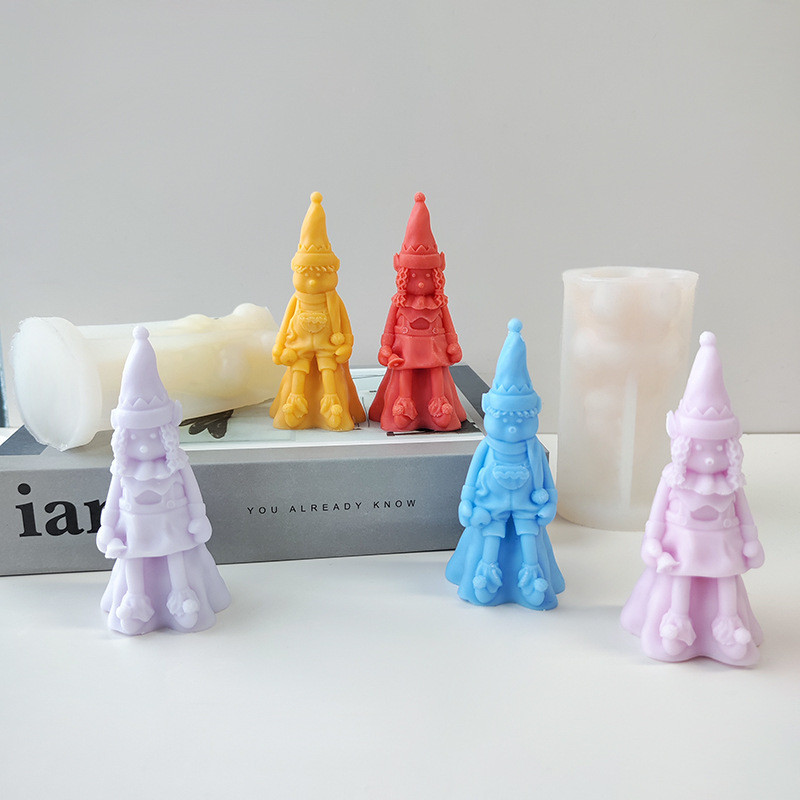 ☯Elf Silicone Mould for Christmas, 3D, DIY Hat, Scented Candle ...