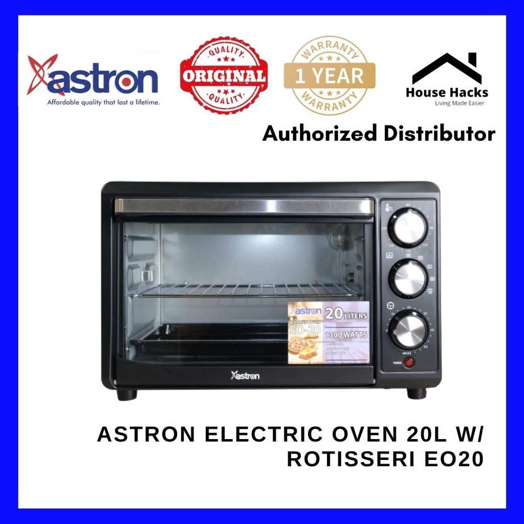 Astron Electric Oven 20L w/ Rotisseri EO20 (House Hacks) | Shopee ...
