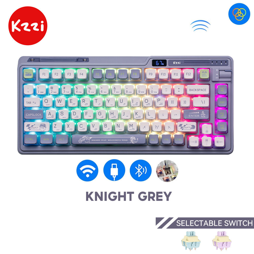 KZZI Kezhi K75Pro+ Wireless Three-Mode Mechanical Keyboard Gasket ...