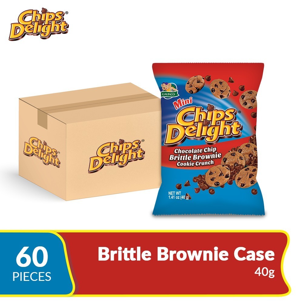 Chips Delight Brittle Brownie 40g Case | Shopee Philippines