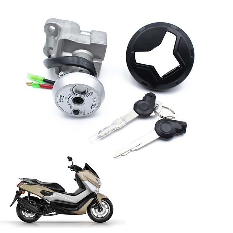 ~Motorcycle Ignition Switch Lock Fuel Petrol Tank Gas Cap Parts For ...