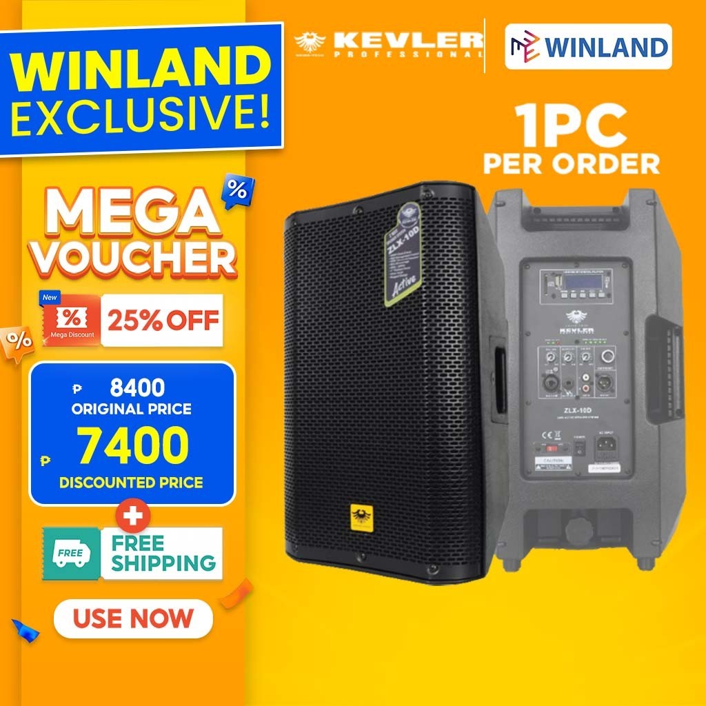 Kevler Professional 1pc ZLX-10D 10" Active Speaker System 300W with USB ...