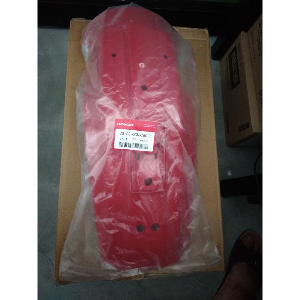 HONDA XR200 REAR FENDER RED 80100-KCN-750ZC | Shopee Philippines