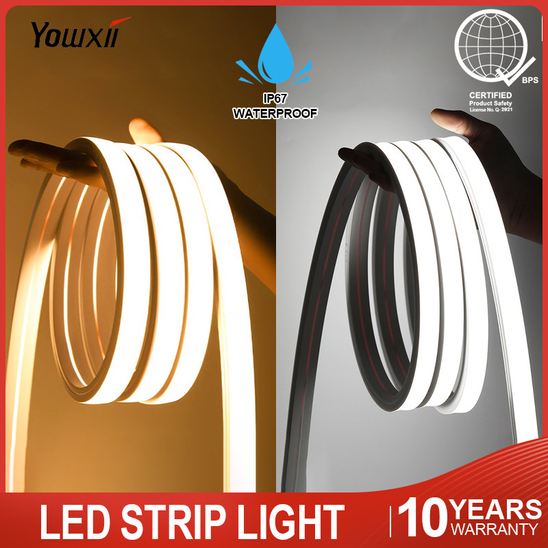 Yowxii Flexible Led Strip Light For Room Warm/White IP67 Waterproof ...