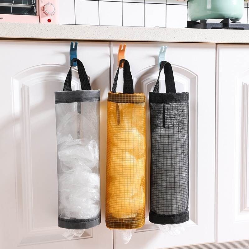 Trash Hanging Storage Plastic Bags Organization Kitchen Dispenser ...
