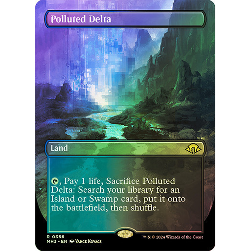 MTG Proxy Card - Polluted Delta (Borderless Foil) | Modern Horizons 3 ...