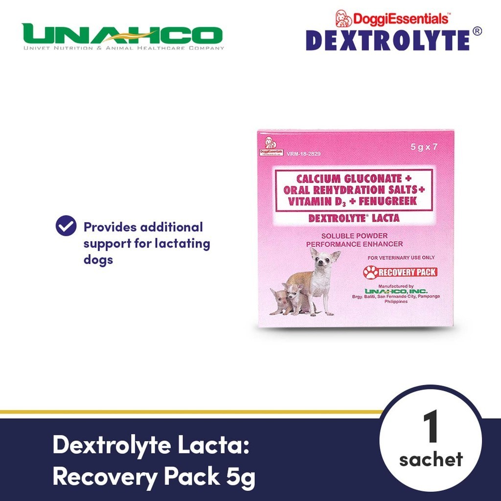 Dextrolyte Lacta Soluble Powder Recovery Pack 5g - 1 sachet | Shopee ...