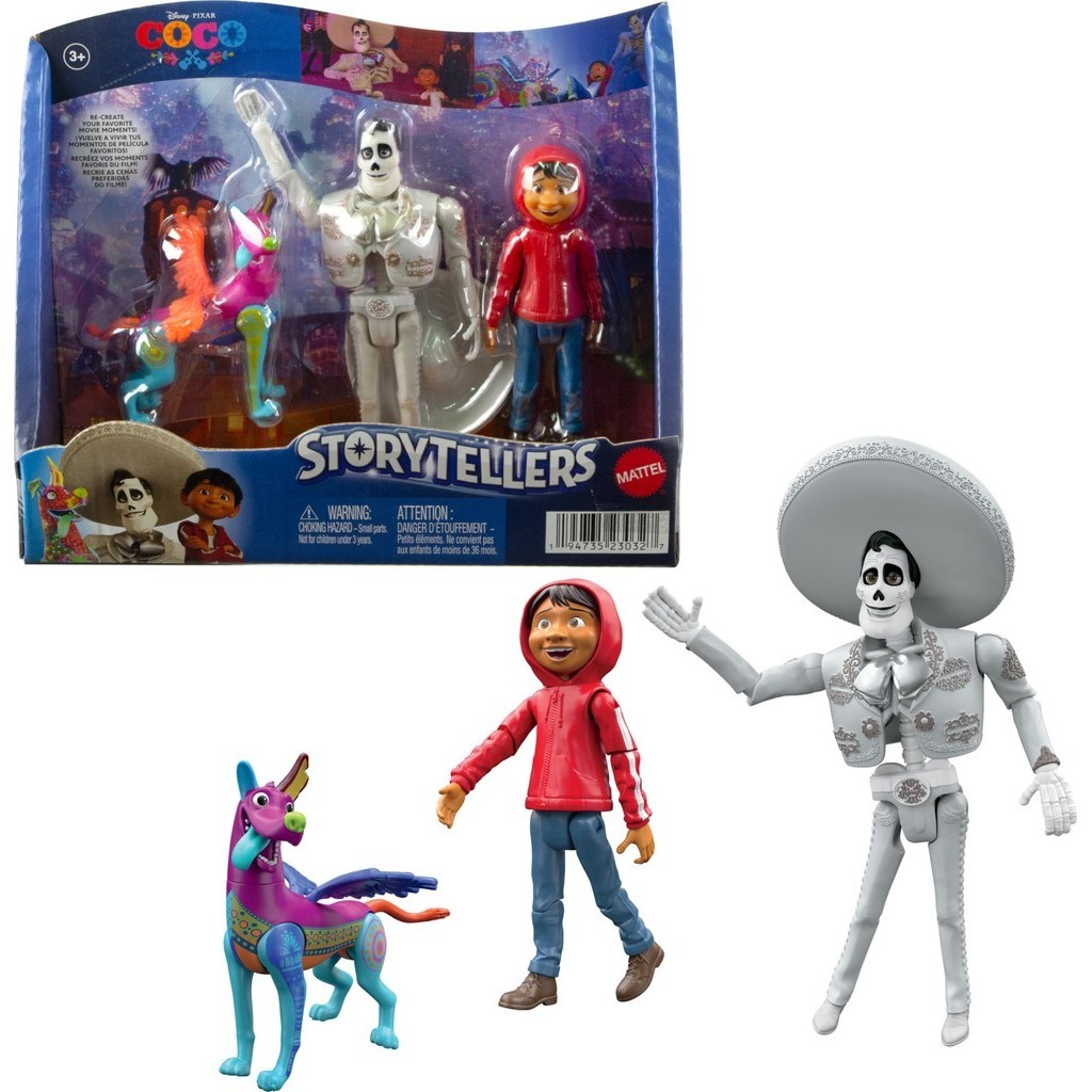 Mattel Disney Pixar Coco Storyteller Action Figures Remember Me Pack ...