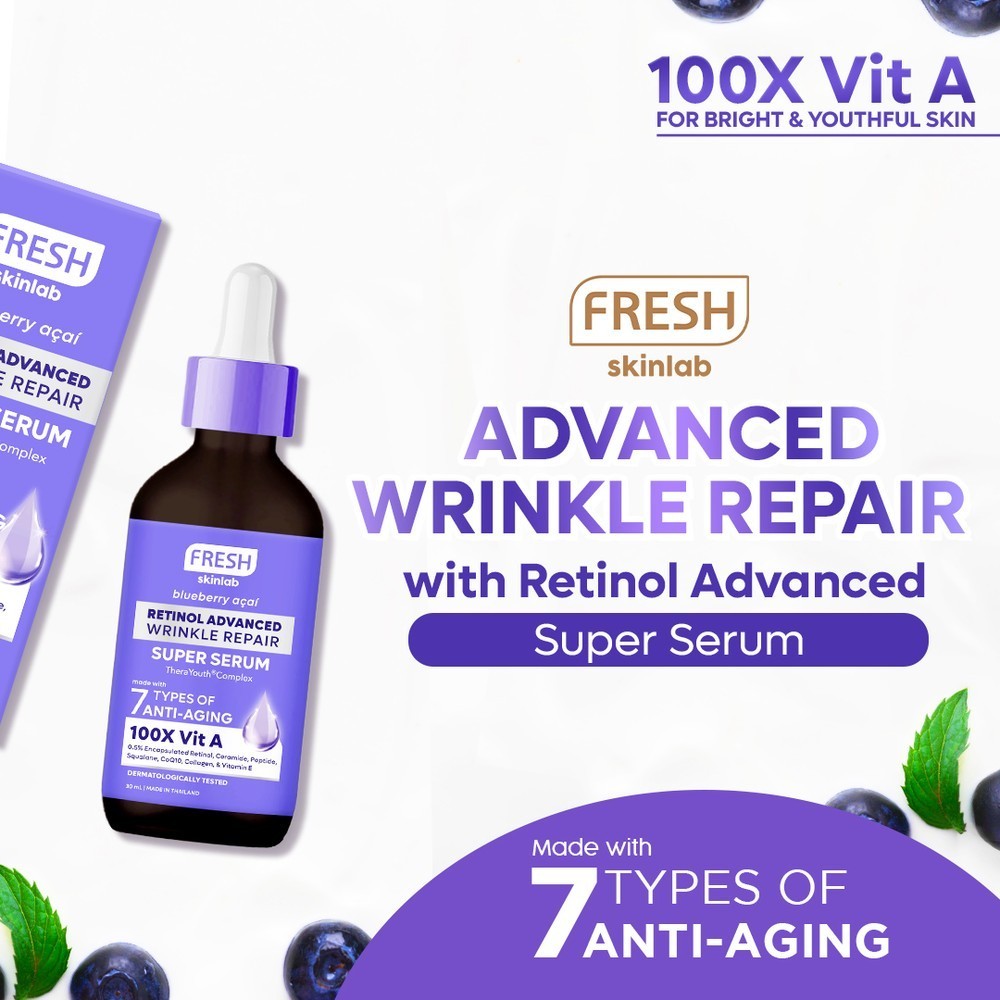 Fresh Skinlab Retinol Advanced Wrinkle Repair Super Serum 30mL | Shopee ...