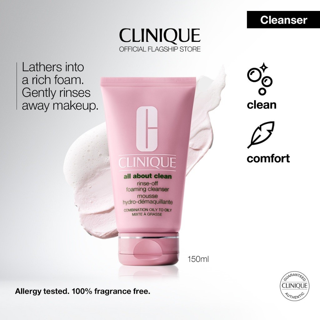 Clinique Rinse-Off Foaming Cleanser 150ml | Shopee Philippines
