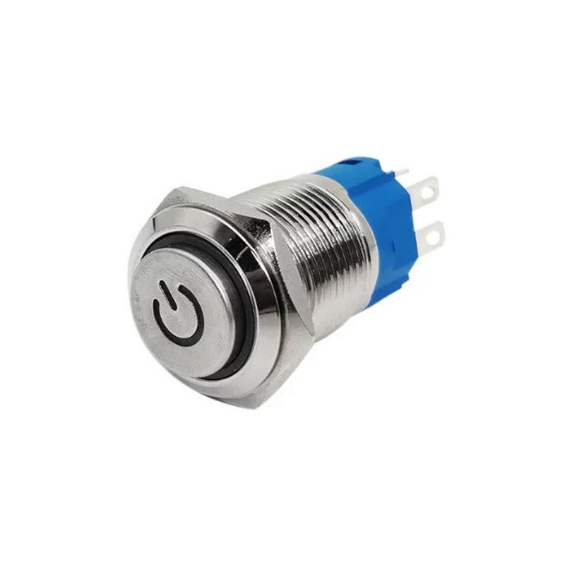 Small Mini Metal Push Button Switch,12 /16 / 19 / 22mm Momentary LED ...