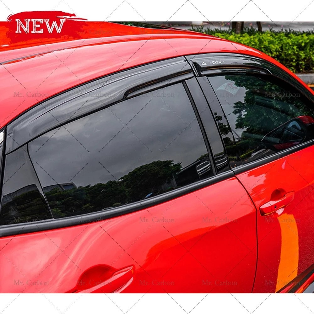 CARBON WIND DEFLECTOR VISOR RACING FOR CIVIC FK8 TYPE R HATCHBACK MUGEN ...