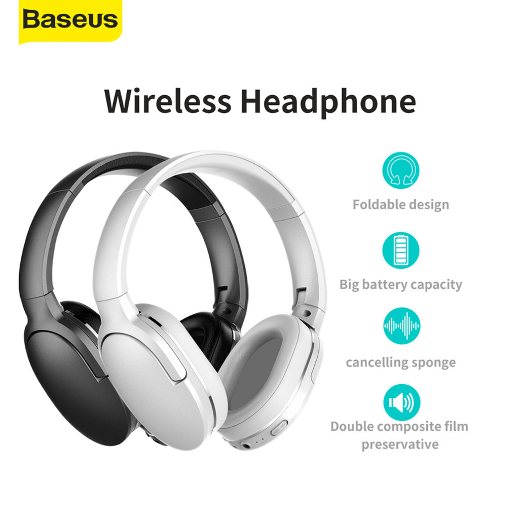 Baseus D03 D02 Pro Wireless Headphones Bluetooth Earphones With Mic ...