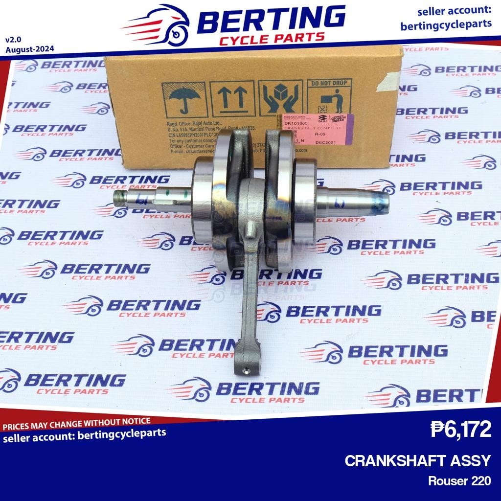 CRANKSHAFT ASSY Rouser 220 Genuine DK101065 | Shopee Philippines