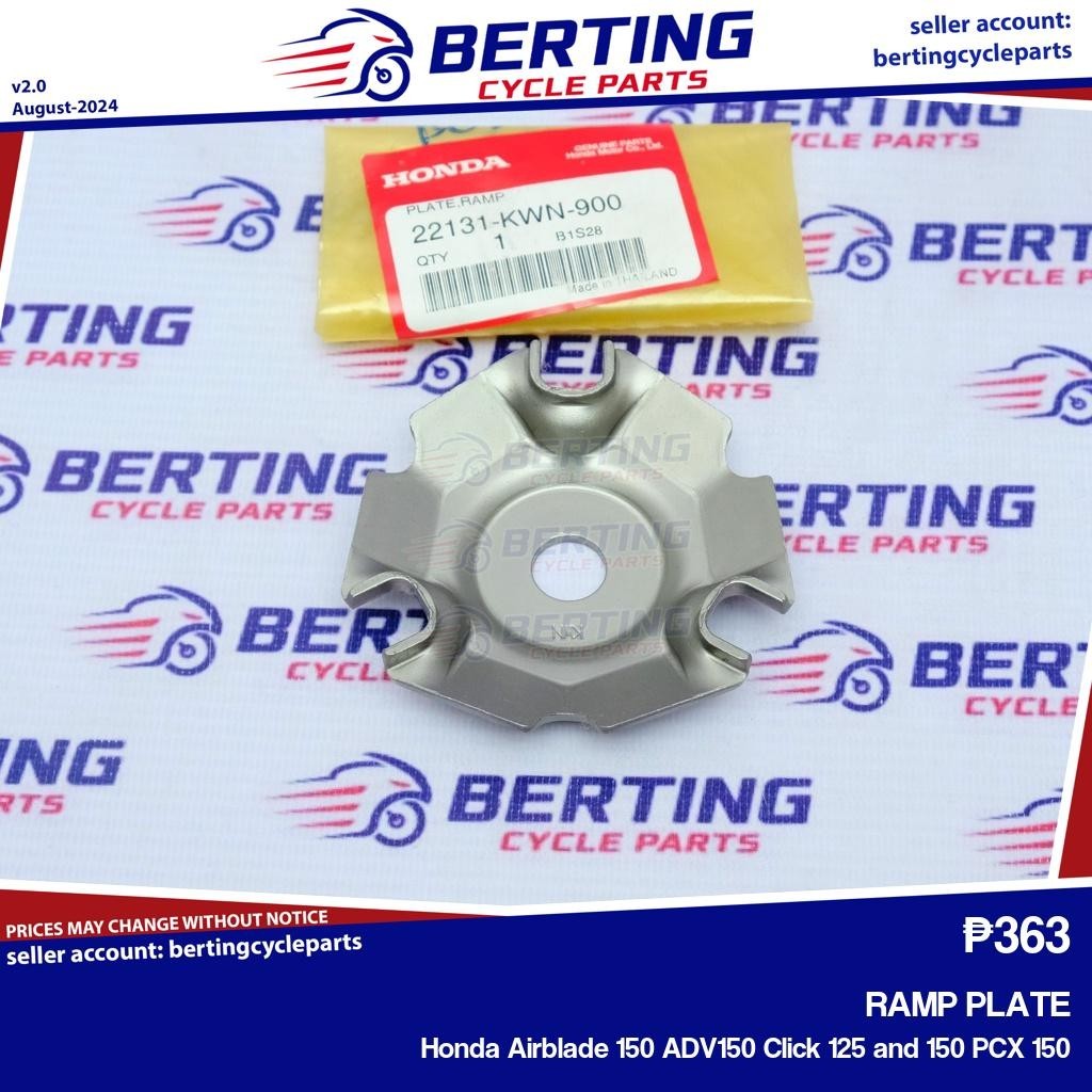 RAMP PLATE Honda Airblade 150 ADV150 Click 125 and 150 PCX 150 Genuine ...