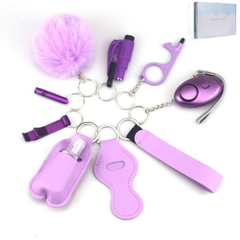 Personal Safety Keychain Alarm Full Set For Women, Safety Keychain Set ...