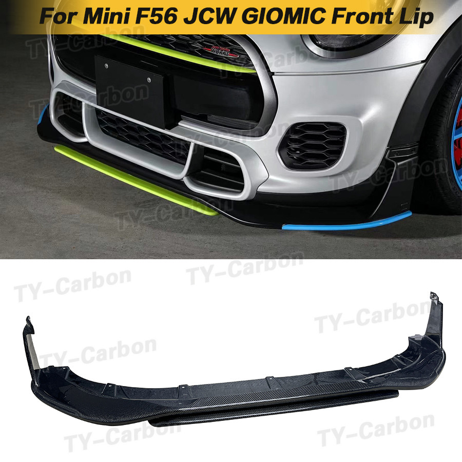 ⓥFor F56 Mini Cooper Giomic Carbon Fiber Glass Body Kit Spoiler Bumper Splitter For F56 JCW fro ...