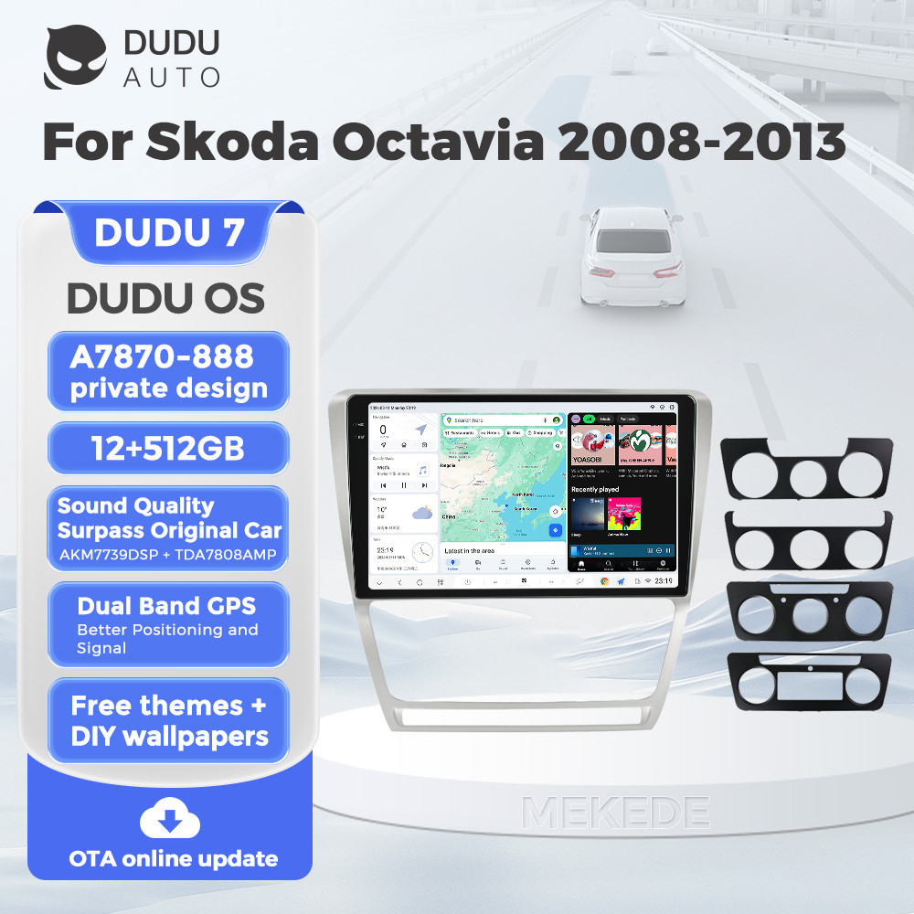 ⋛DUDUAUTO DUDU OS Android 13 2K Car Radio Stereo CarPlay Auto ...
