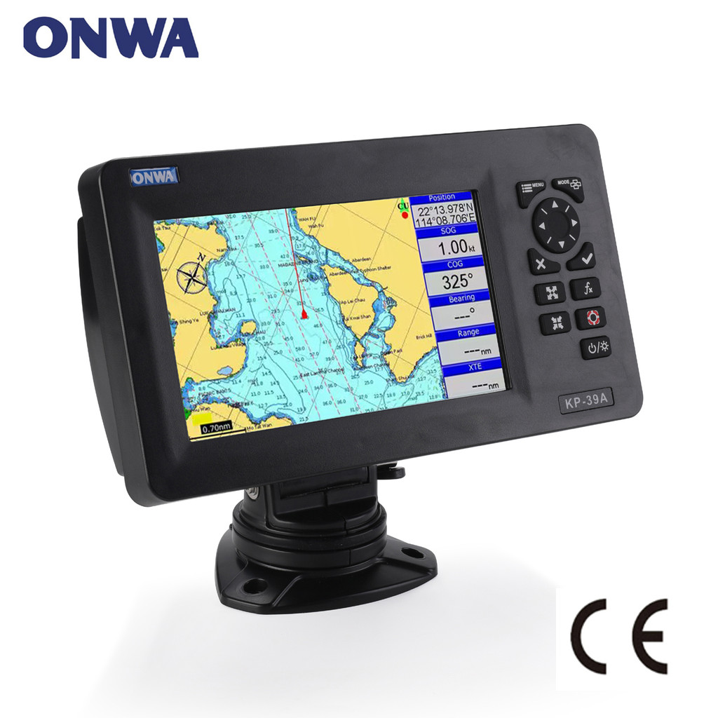 유ONWA KP-39A 7-inch Color LCD GPS Chart Plotter with GPS Antenna and ...