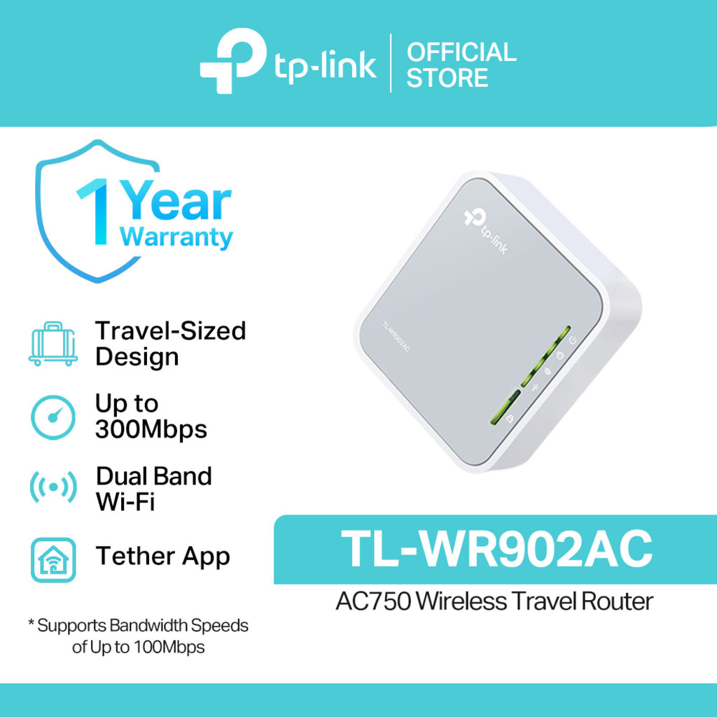 TP-Link TL-WR902AC AC750 Wireless Portable Travel Router | Portable ...
