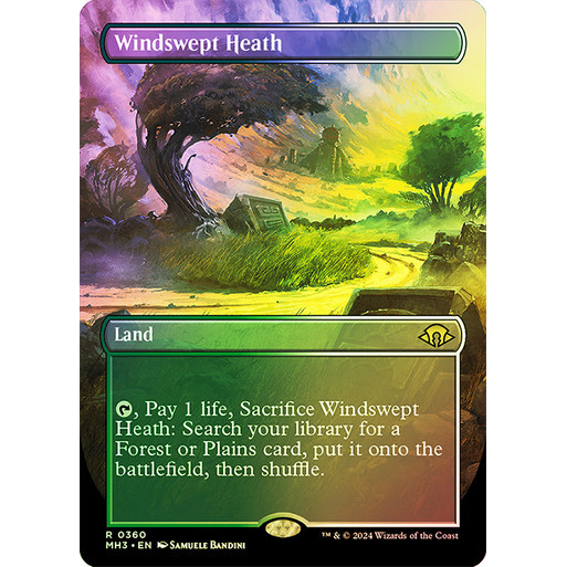 Pr0xy Card - Windswept Heath (Borderless Foil) | Modern Horizons 3 (MH3 ...