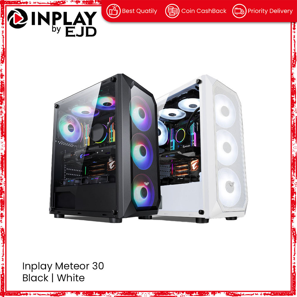 Inplay Meteor 30 Mid Tower Tempered Glass Computer Case | Inplay by EJD ...