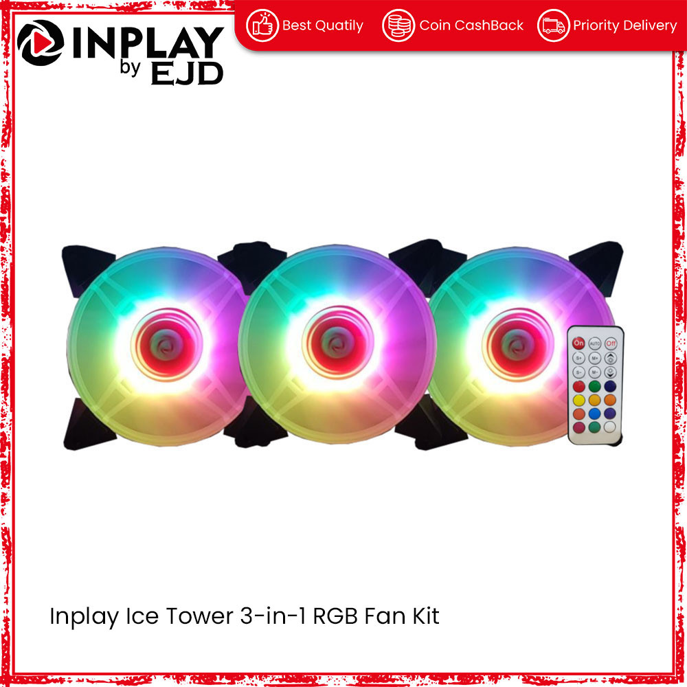 Inplay Ice Tower V2 | RGB Fan 3 in One Kit | Inplay by EJD | Shopee ...