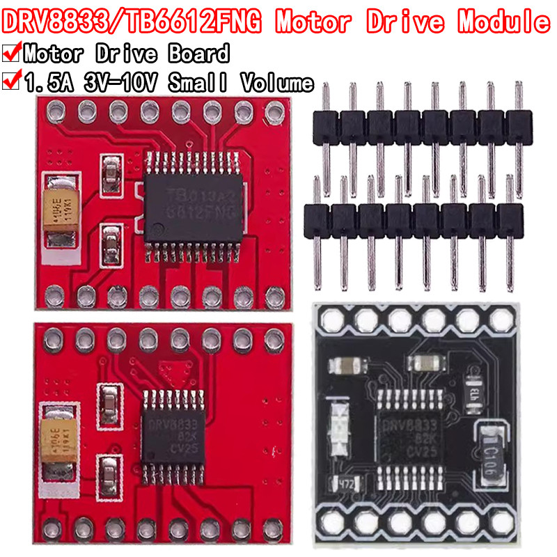 ☠TB6612 DRV8833 Dual Motor Driver 1A TB6612FNG for Arduino ...