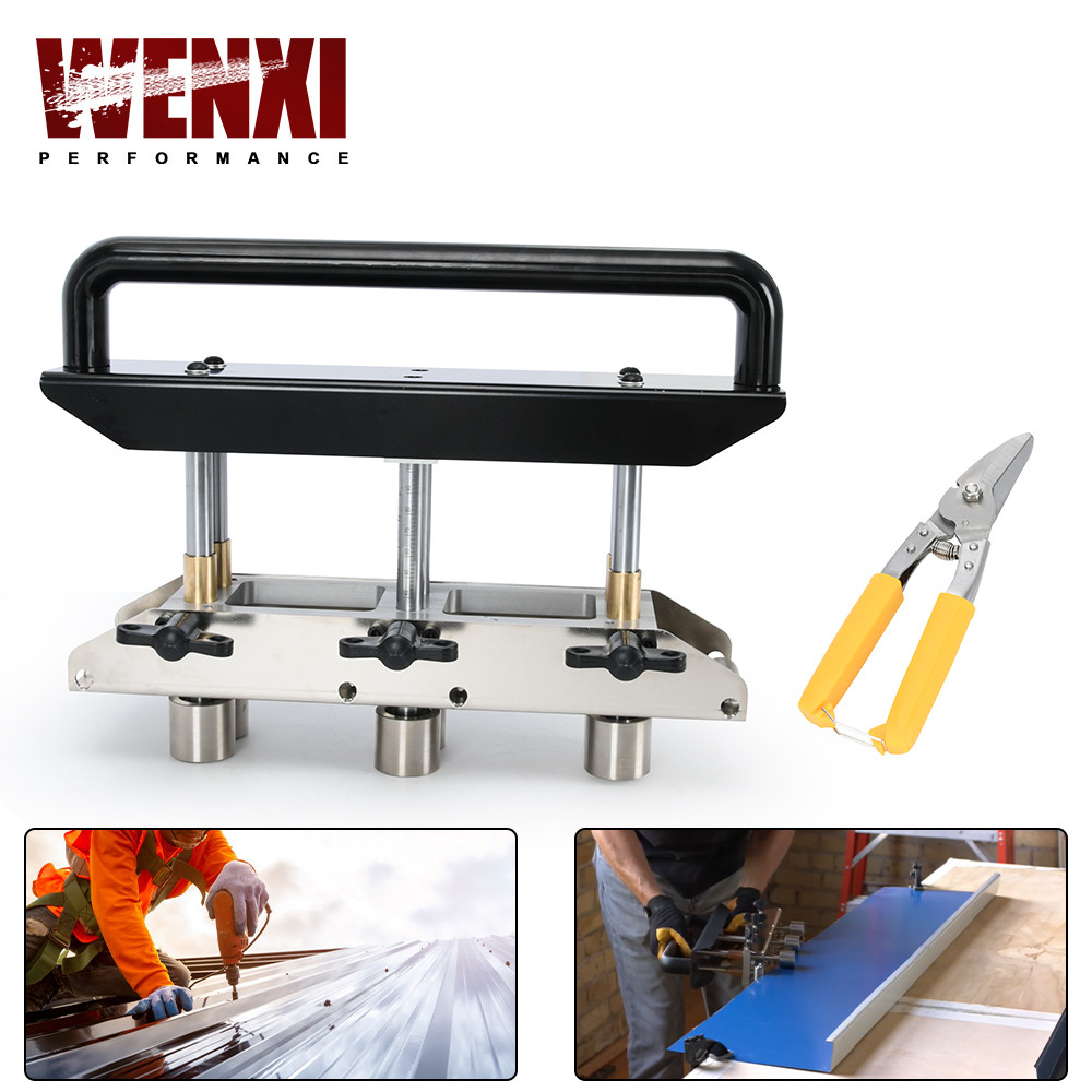Tin Sheet Metal Snip Aviation Scissor & Threestation Edge Roller Bender ...