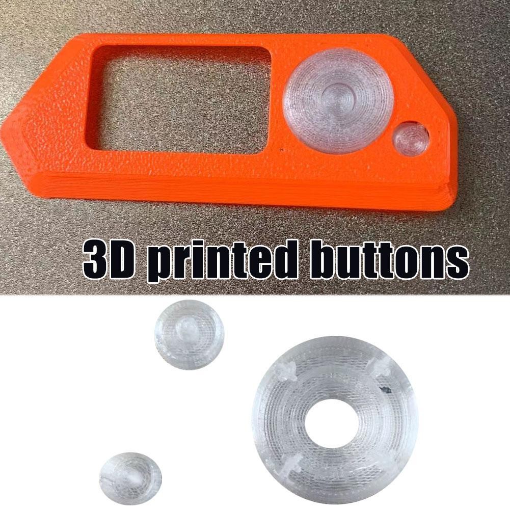 ☫1 Set For Flipper Zero 3D Printed Clear Buttons Flattening Button ...