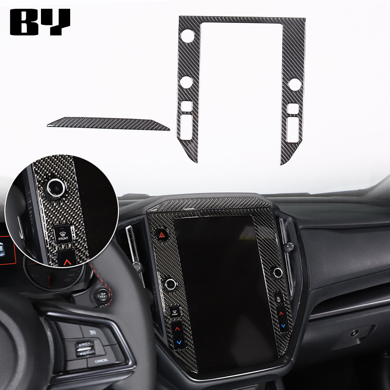 ♚For Subaru WRX 2022-2024 Crosstrek 2024 Soft Carbon Fiber Car Center ...