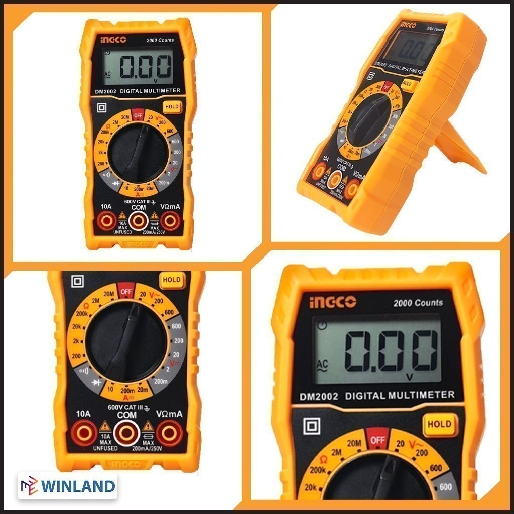 Ingco by Winland Digital Multimeter Tester Multi Tester for Electrical ...