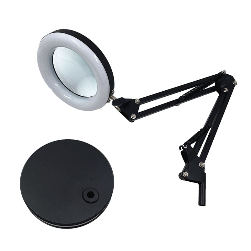 유Foldable Desktop Magnifying Glass With LED Lights USB Magnifier With ...