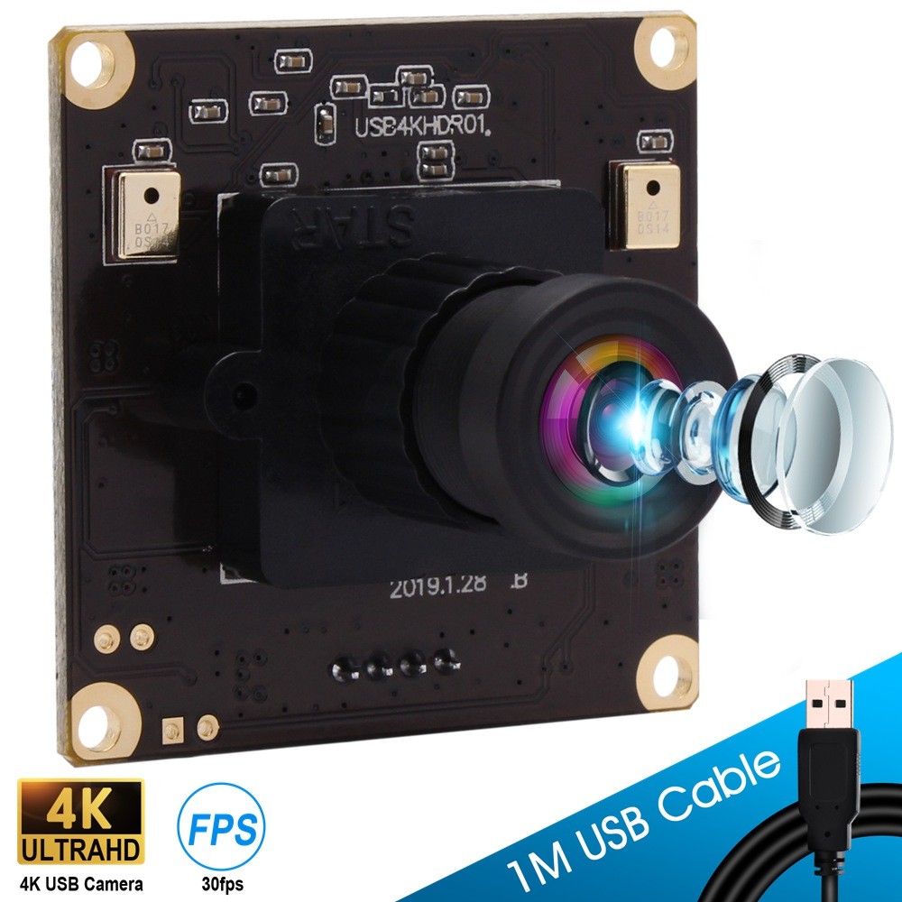 웃ELP Ultra HD IMX317 Color CMOS Cam Module 3840x2160 30fps PC Webcam ...