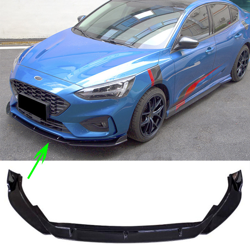 ~For Ford Focus ST S Line Sport 2019 2020 2021 2022 Front Lip Spoiler ...