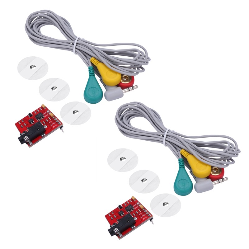 ☁2X Muscle Signal Sensor Emg Sensor Controller Detects Muscle Activity ...