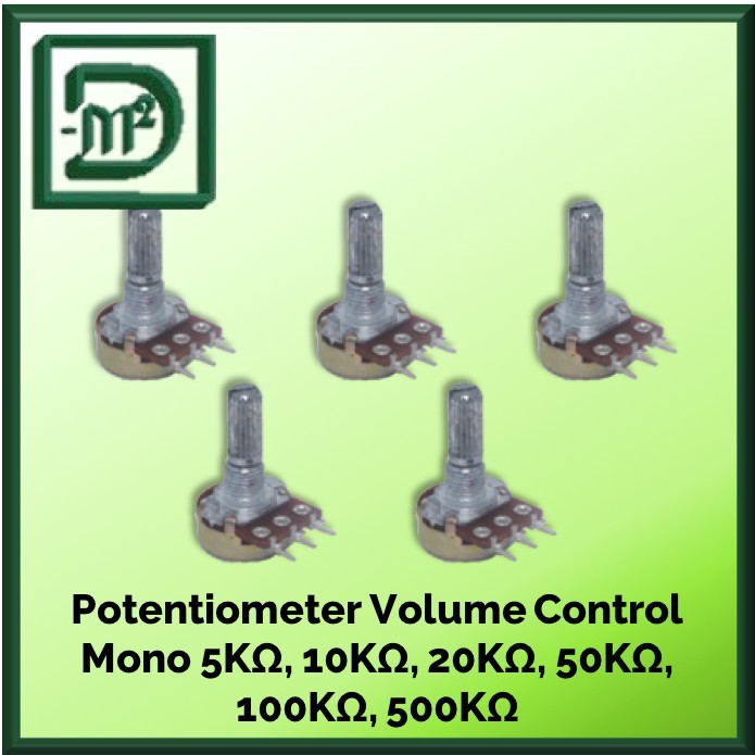 Potentiometer Volume Control Mono 5K, 10K, 20K, 50K, 100K, 500K (5pcs ...