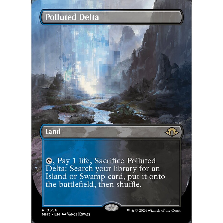 MTG Proxy Card - Polluted Delta (Borderless) | Modern Horizons 3 (MH3 ...