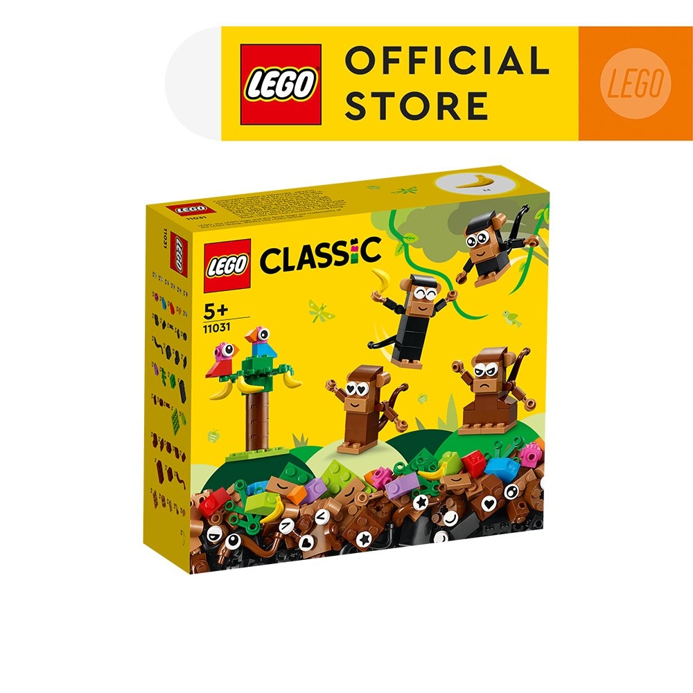 LEGO® Classic 11031 Creative Monkey Fun, Age 5+, Building Blocks, 2023 ...