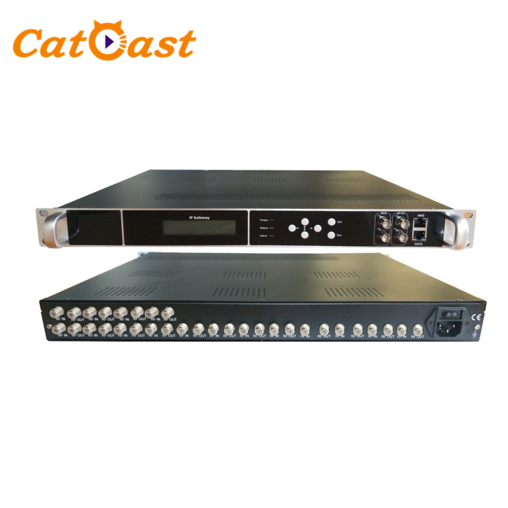 Cable TV Digital Headend 16 FTA ATSC Tuner to IP Gateway Satellite ...