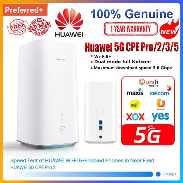Original Unlocked Huawei 5G CPE Pro WiFi Router Gigabit CPE router B818 ...