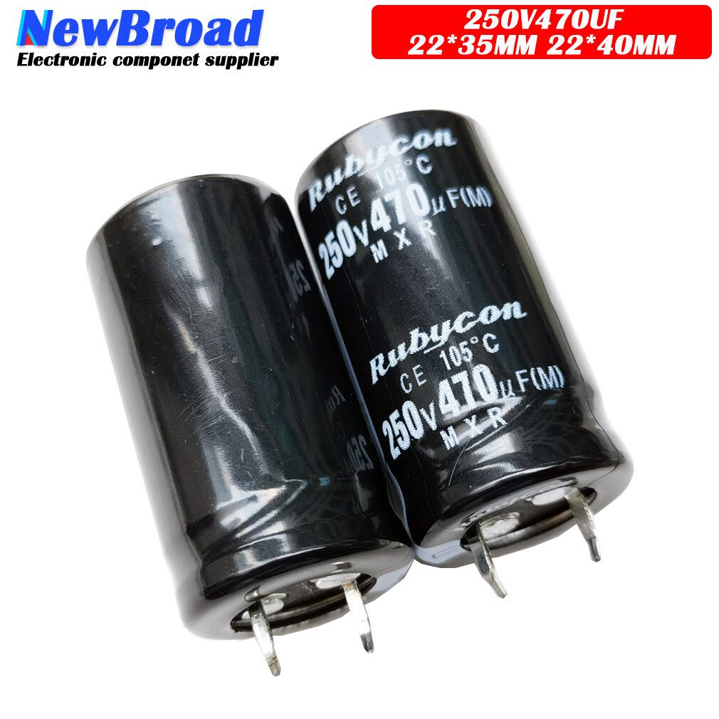 5PCS ATX Switching Power Supply Computer Cow-foot Capacitor 250V470UF ...