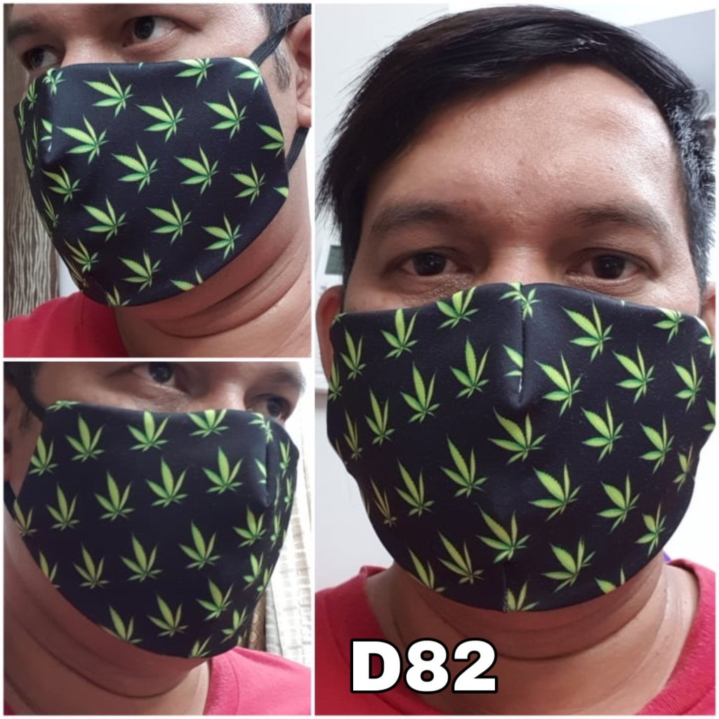 ஐ♣Canabis - Stylish & High Quality Washable Two Ply Face Mask with ...