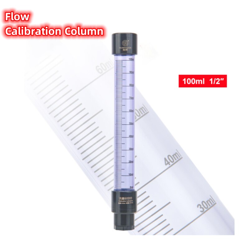 100ML Metering Pump Dosing Calibration Transparent PVC Flow Calibration ...