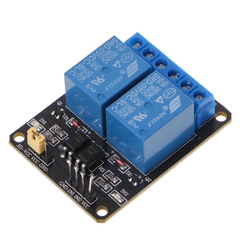 2 Channel DC 5V Relay Switch Module For Arduino Raspberry Pi ARM AVR ...