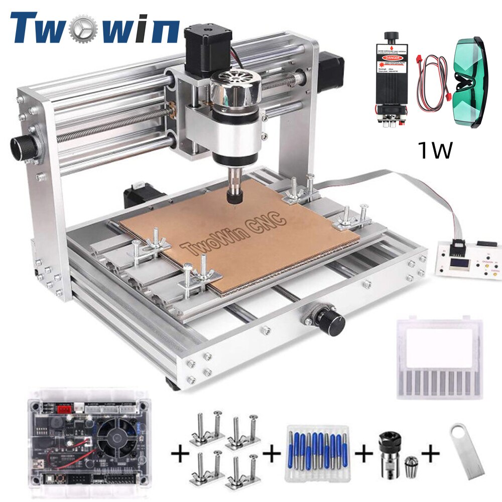 3018 Pro MAX CNC Laser Engraver GRBL Control with 200W Spindle 3-Axis ...