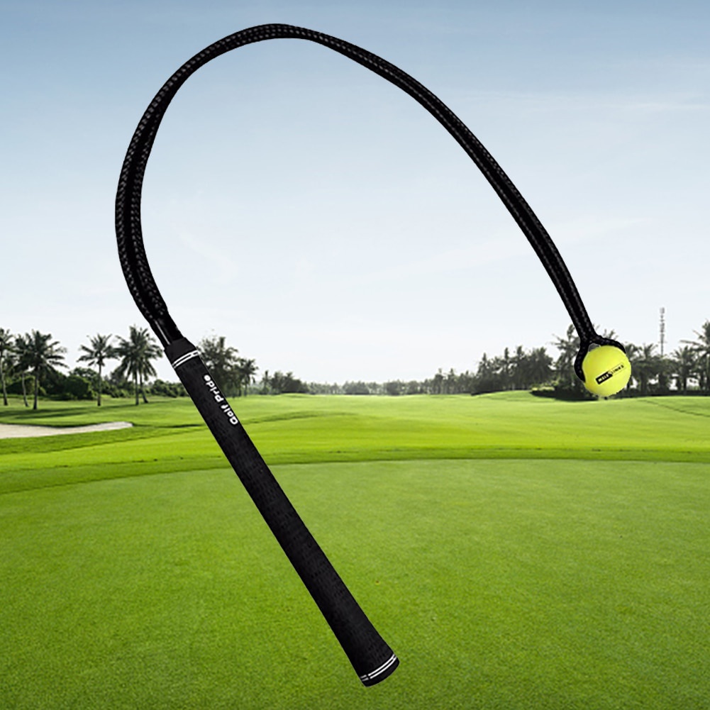 PU Golf Postural Correction Rope Portable Golf Swing Exerciser Rope ...